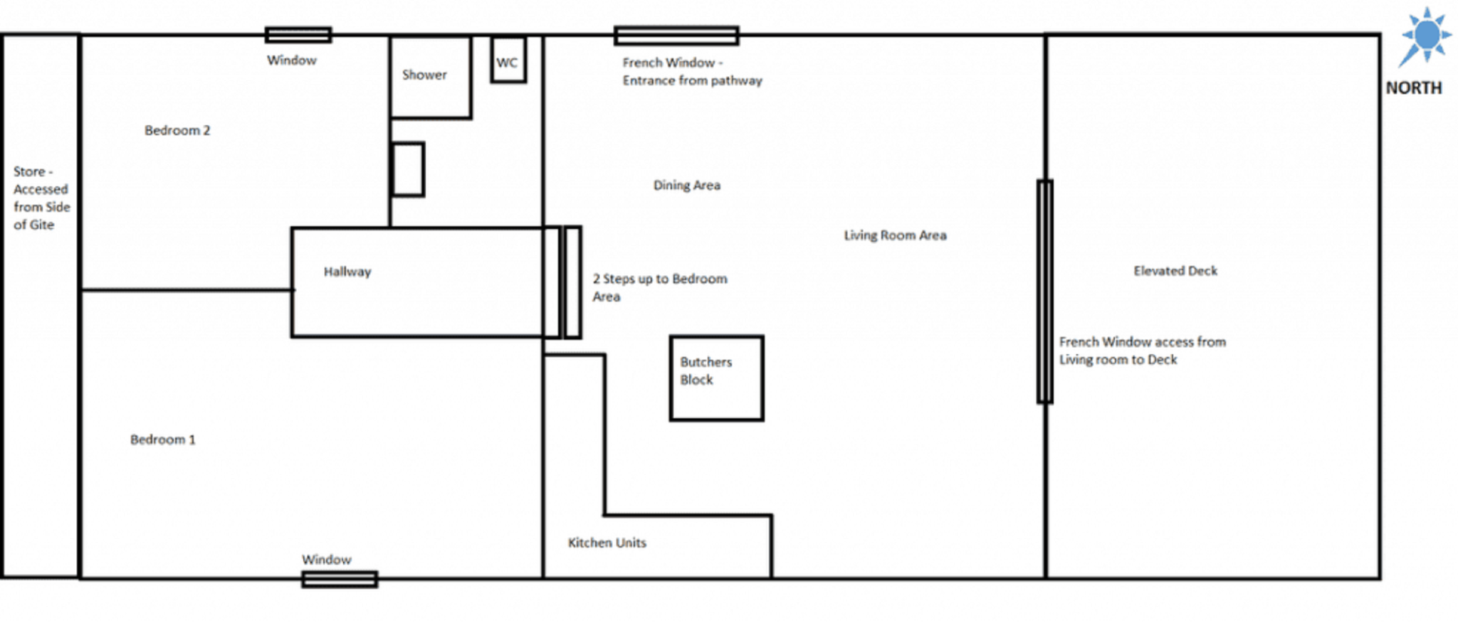 Gite Plan and Dimensions - monpetitcoeur